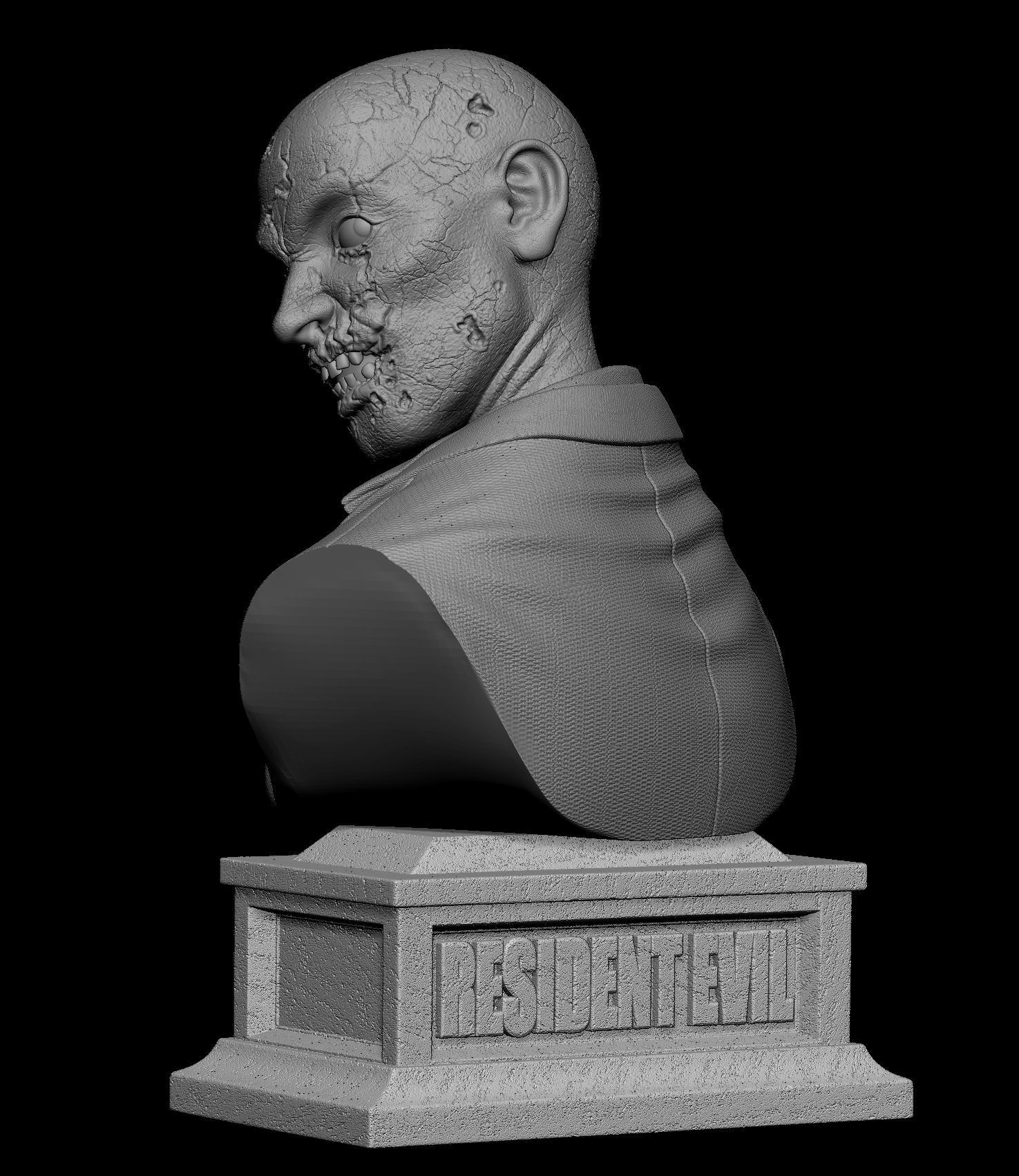 RESIDENT EVIL - FIRST ZOMBIE 3D model 3D printable | CGTrader