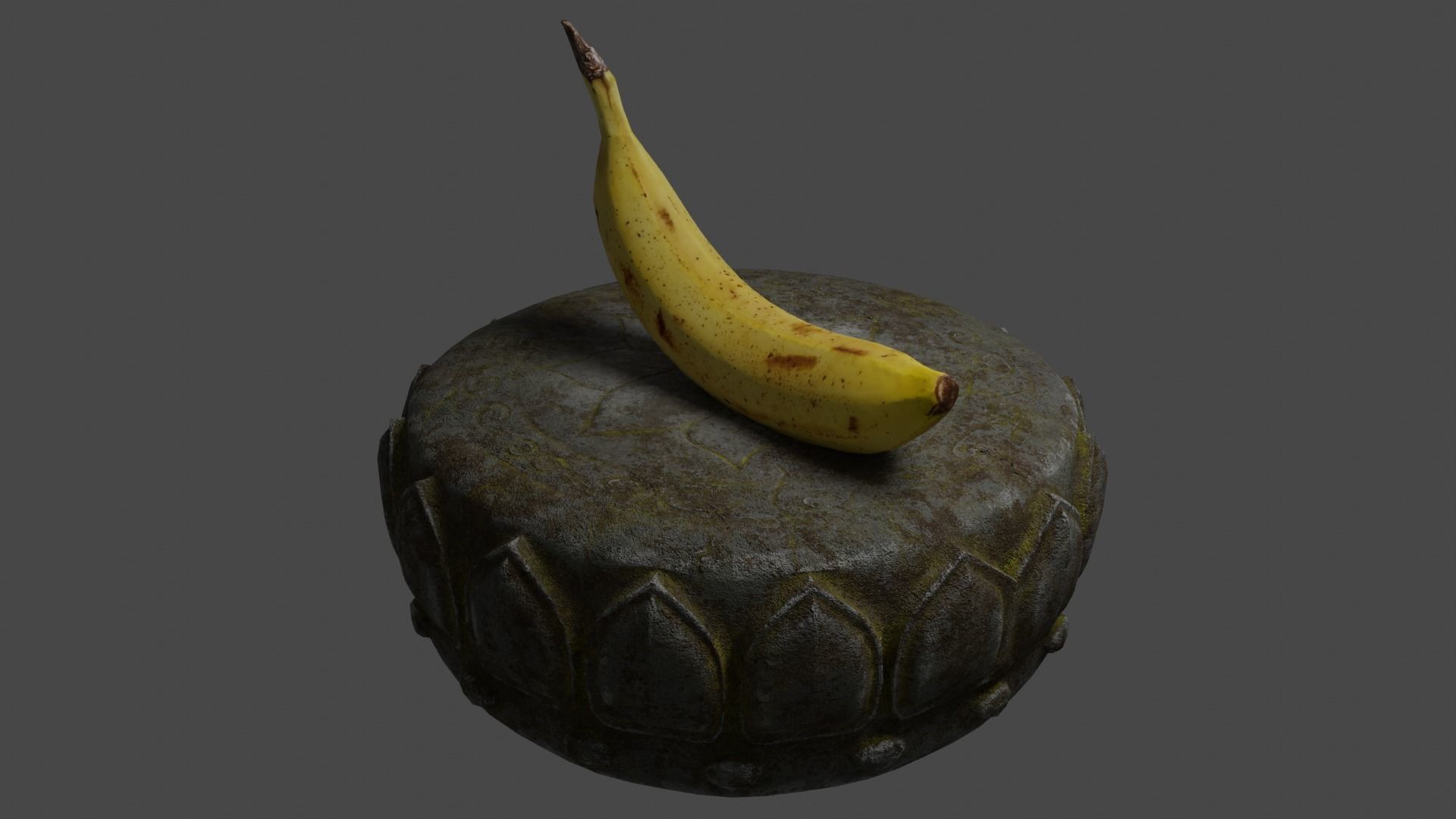 Realistic 4K Low-Poly Banana Scan Asset free VR / AR / low-poly 3D ...