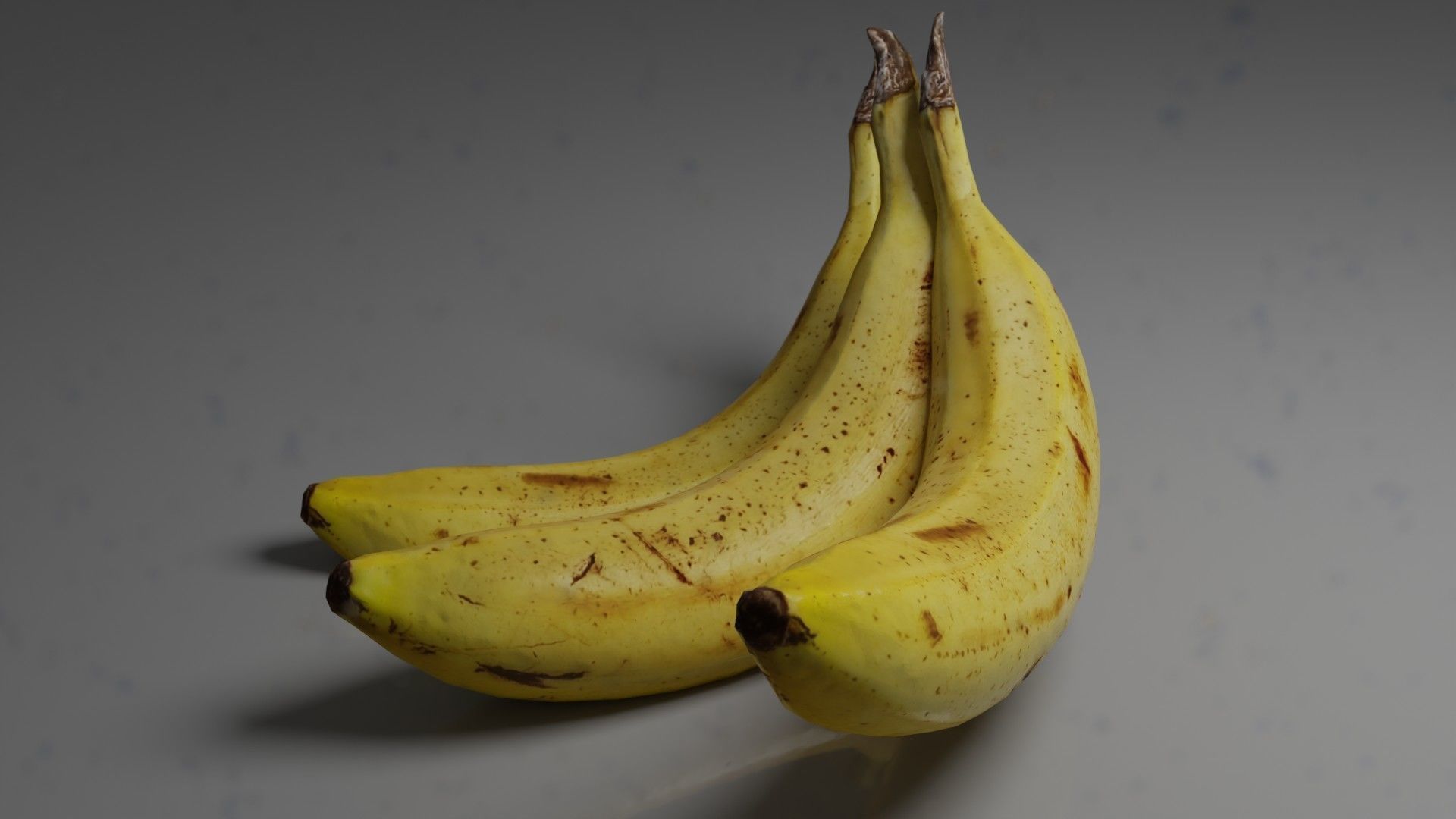 Realistic 4K Low-Poly Banana Scan Asset free VR / AR / low-poly 3D ...