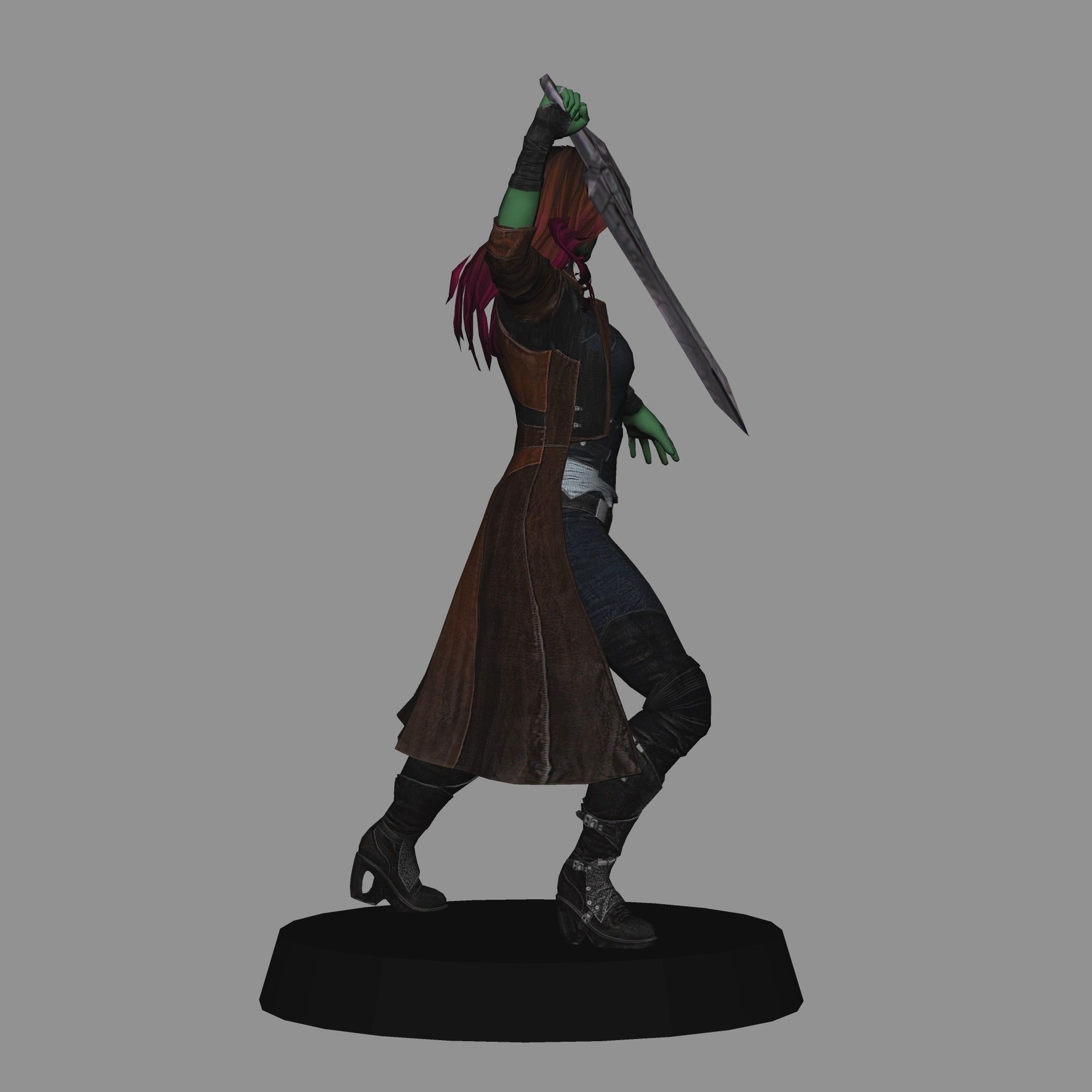 Gamora Avengers Infinity War LOW POLY 3D model 3D printable | CGTrader