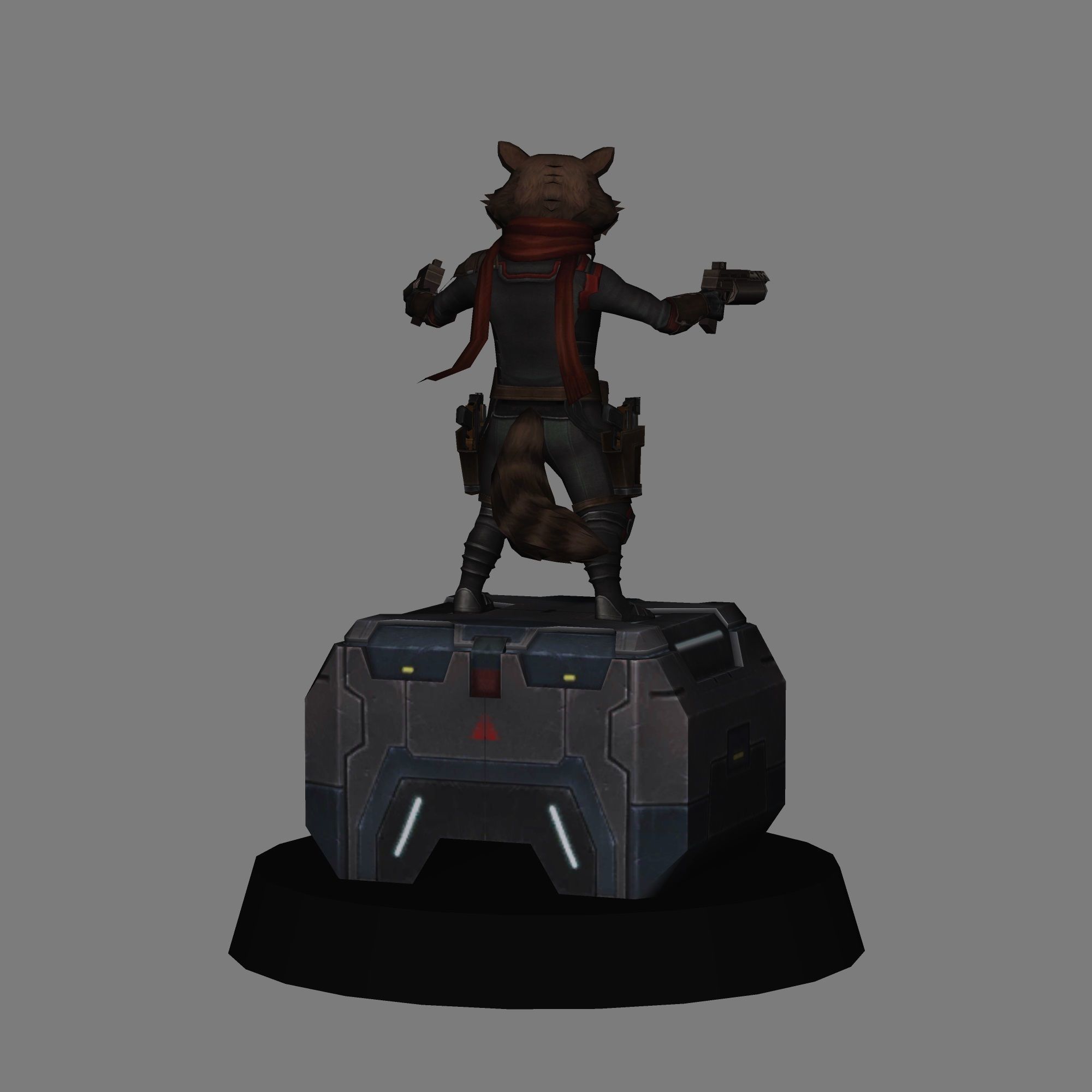 Rocket Raccon Avengers Endgame LOW POLY 3D model 3D printable | CGTrader