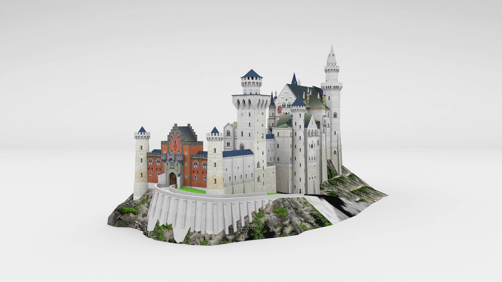 Schloss Neuschwanstein Castle 3D model | CGTrader