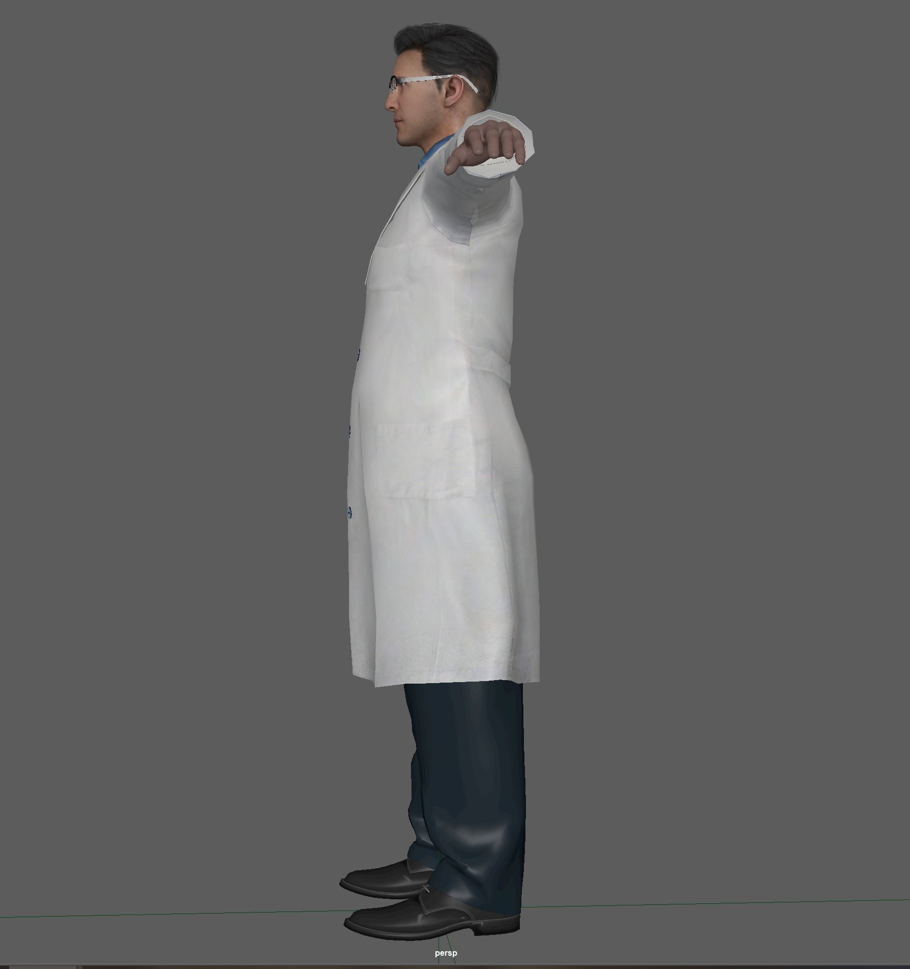Scientist Doctor Rig 3D model rigged | CGTrader