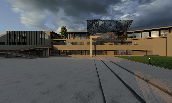 Mixed School Campus Project 3D model | CGTrader