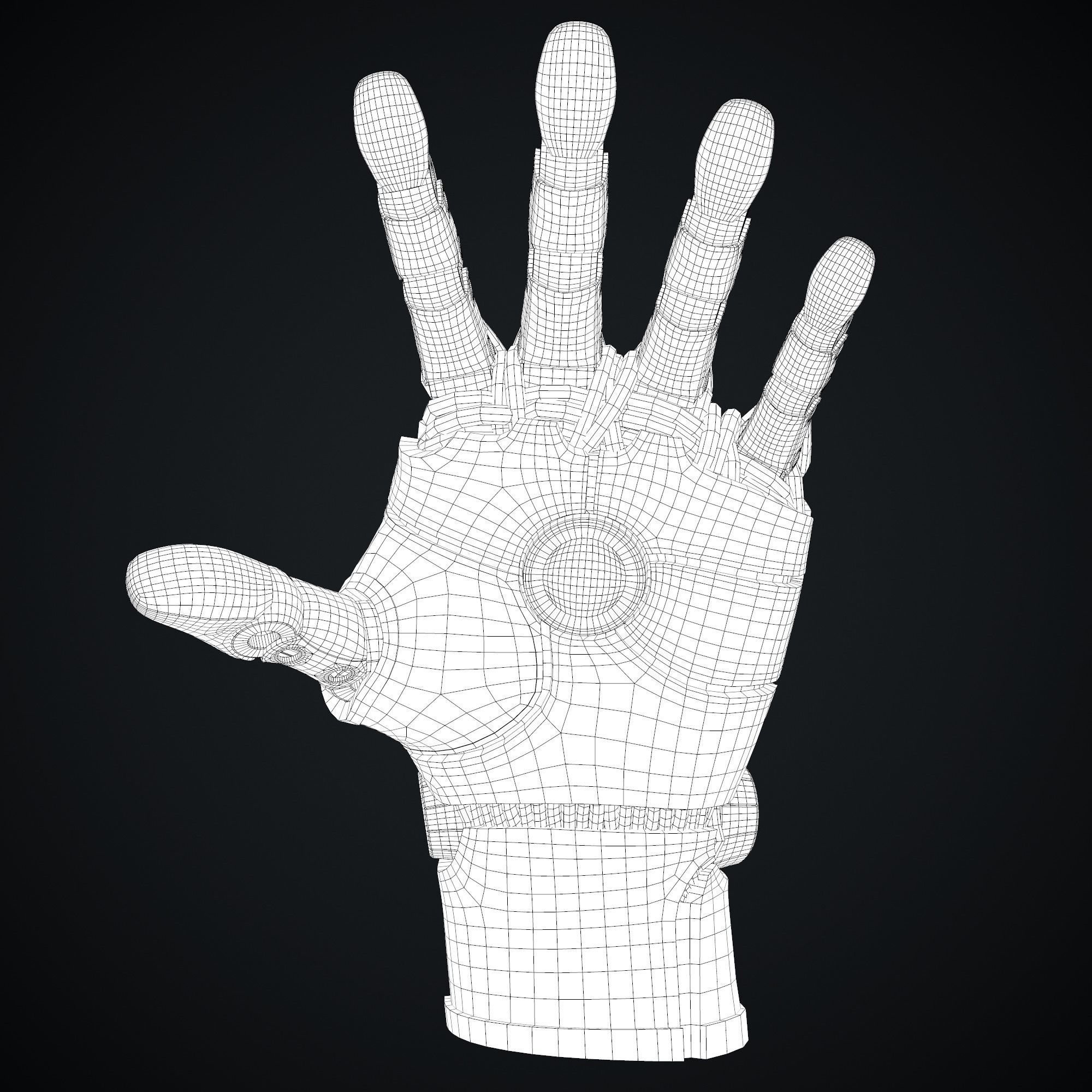 Sci-fi robotic hand 3D model rigged | CGTrader