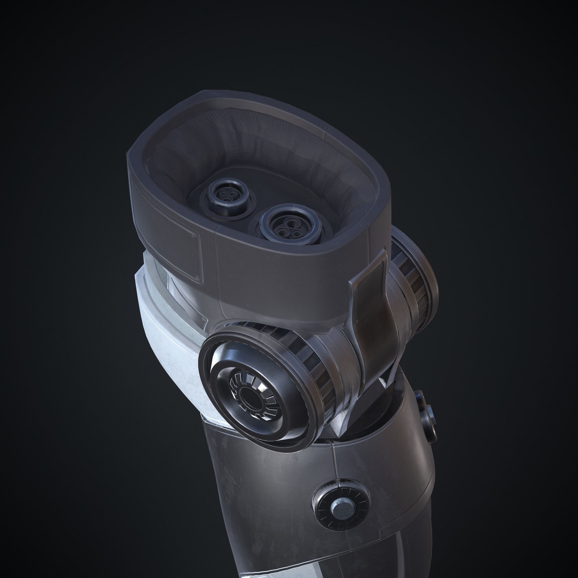 Sci-fi robotic leg 3D model rigged | CGTrader