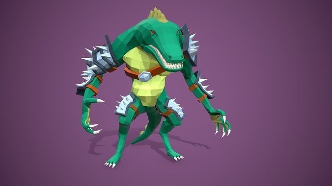 3D model Croc polyart VR / AR / low-poly | CGTrader