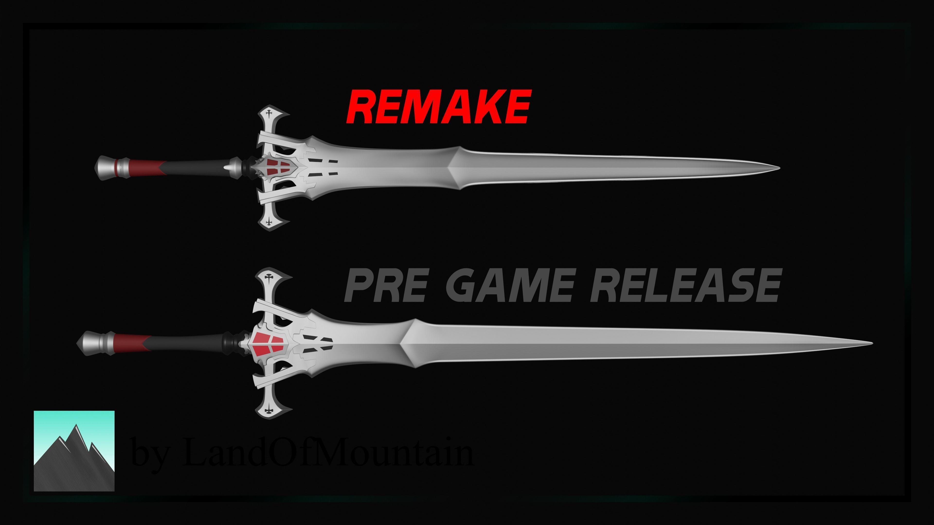 Final Fantasy XVI - Clive Rosfield - Invictus Sword 3D model 3D ...