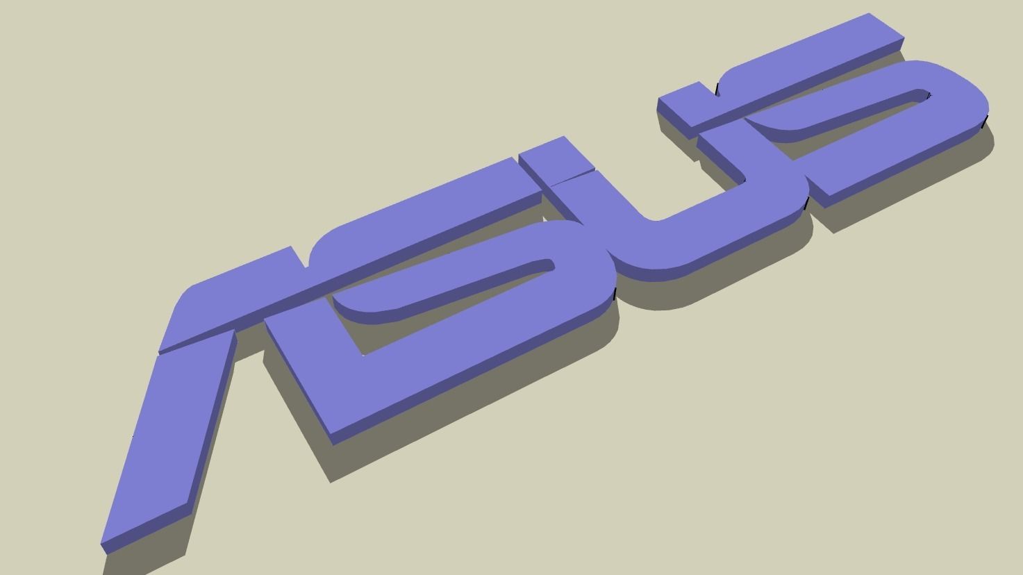 Asus Logo 3D model 3D printable | CGTrader