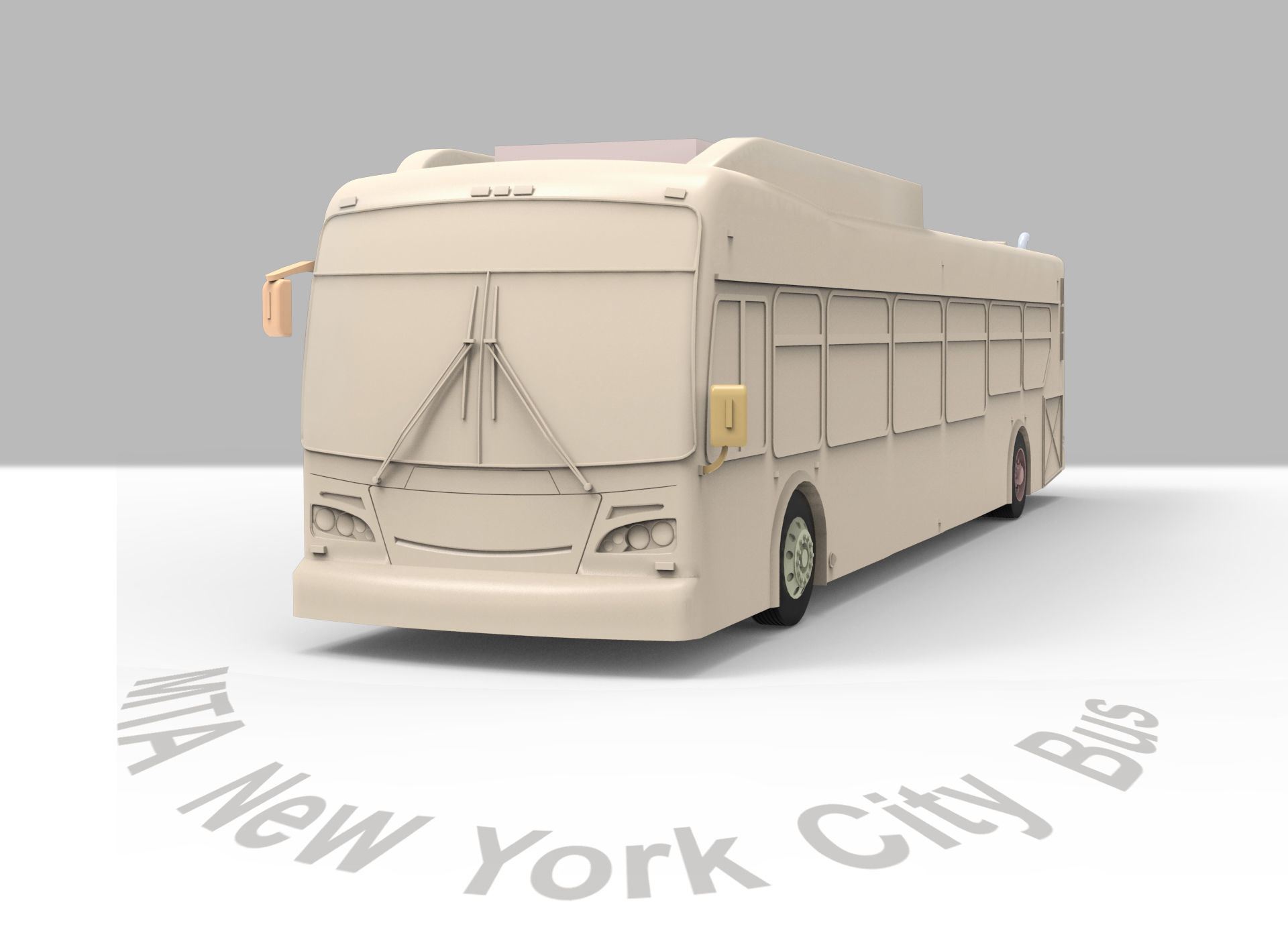 MTA New York City Bus printable 3D model 3D printable | CGTrader