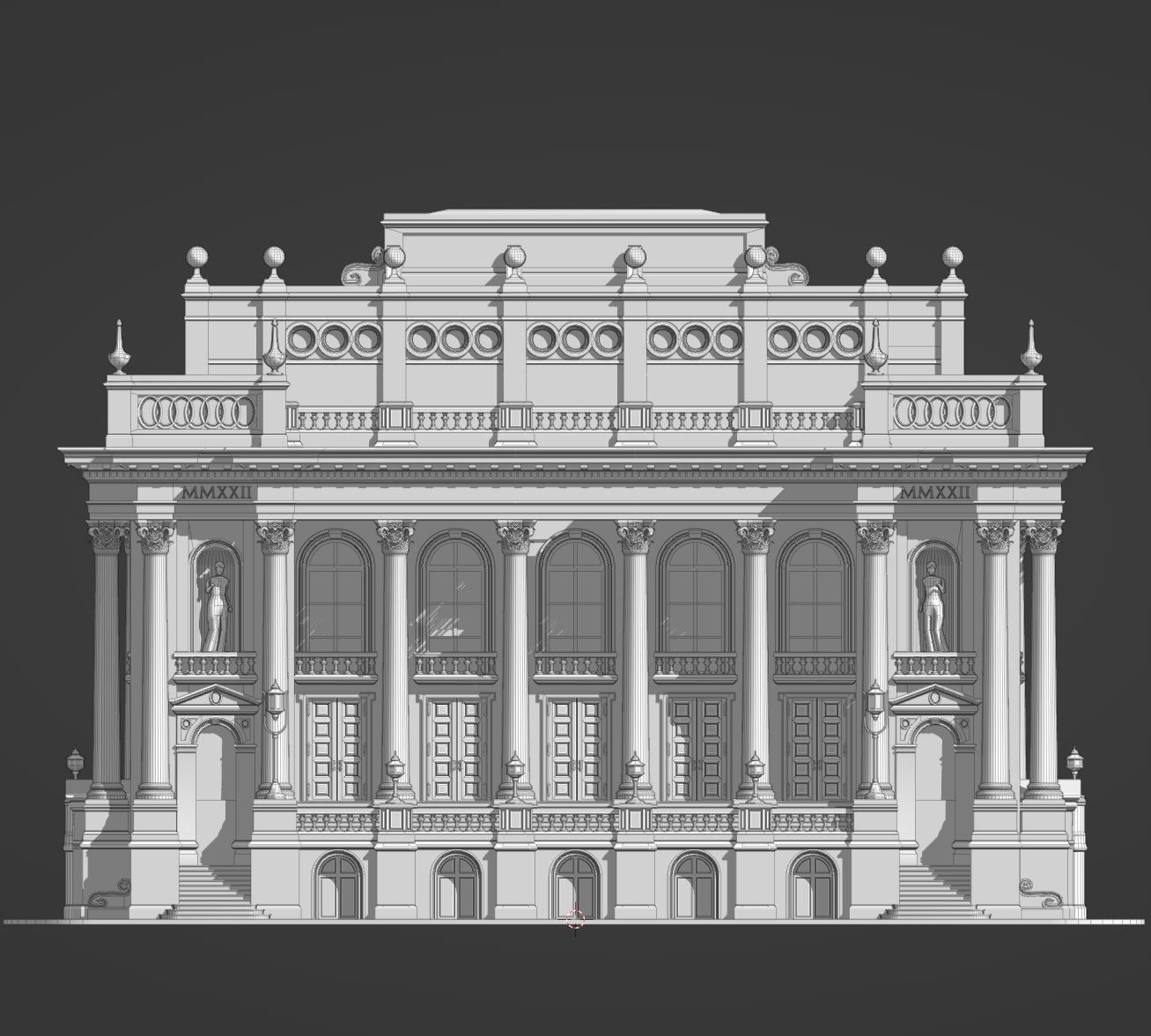 Historic Public Building 3D model | CGTrader