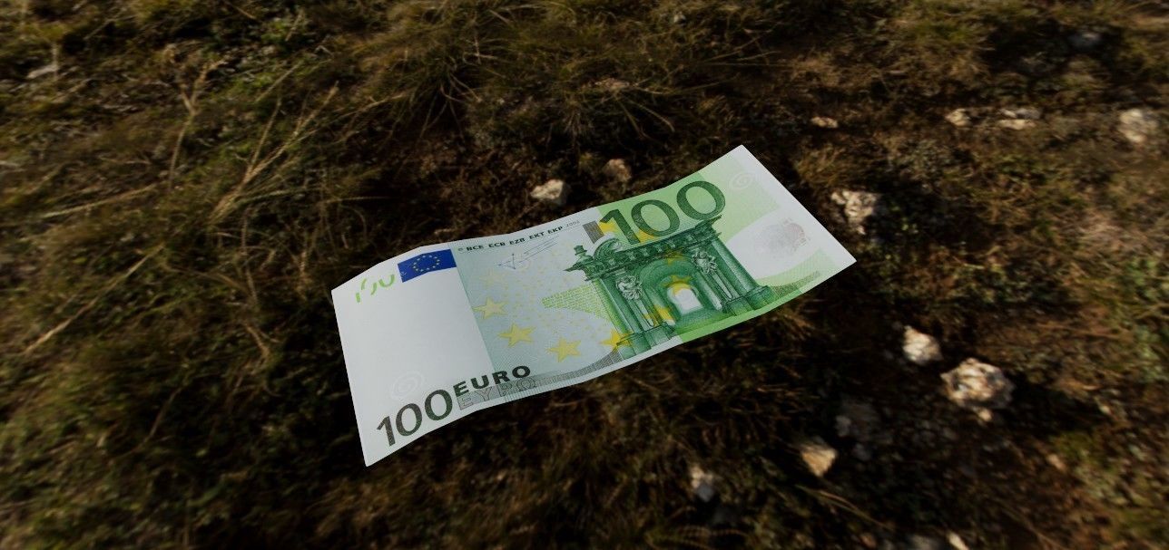 3D model 100 Euro Bill 3D Model VR / AR / low-poly | CGTrader