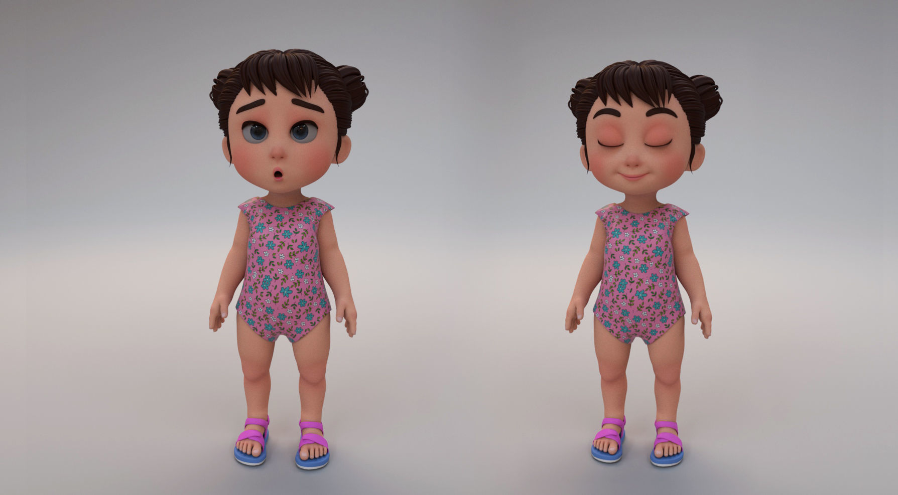 cartoon kids 3D Model Collection | CGTrader
