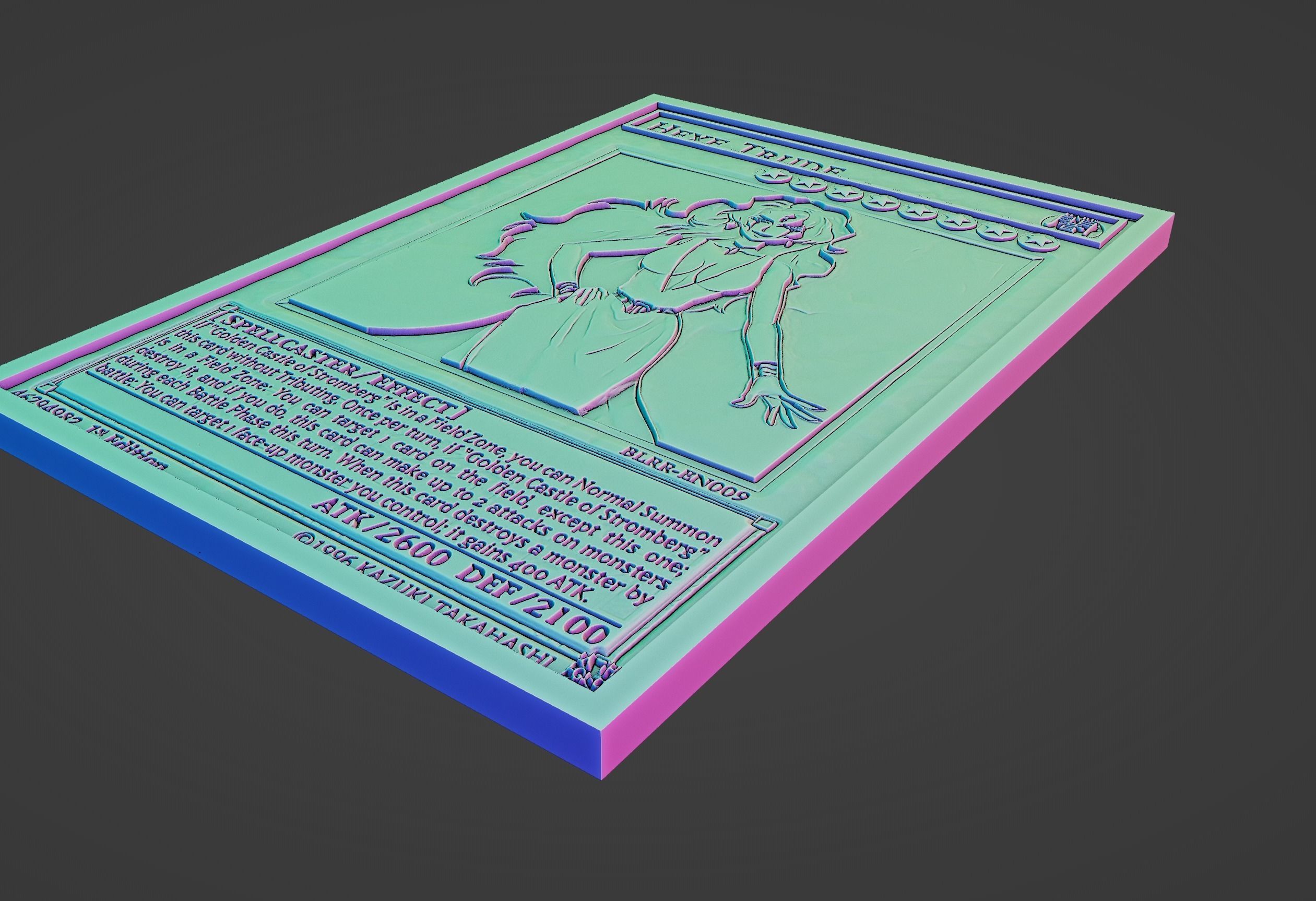 hexe trude - yugioh 3D model 3D printable | CGTrader