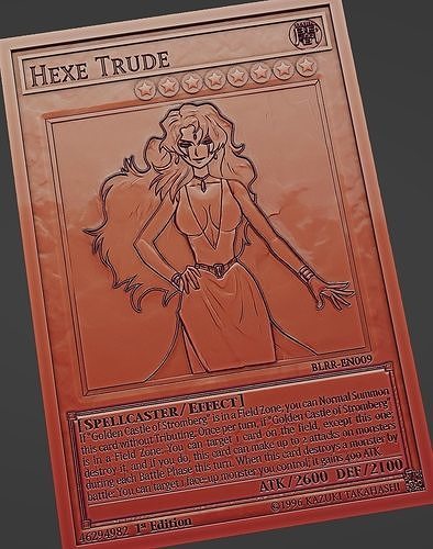 hexe trude - yugioh 3D model 3D printable | CGTrader