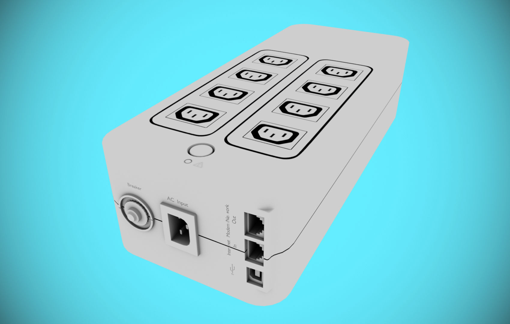 3D model UPS EATON - Uninterruptible Power Supply VR / AR / low-poly ...