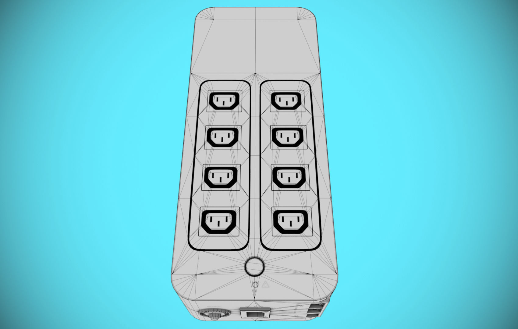 3D model UPS EATON - Uninterruptible Power Supply VR / AR / low-poly ...