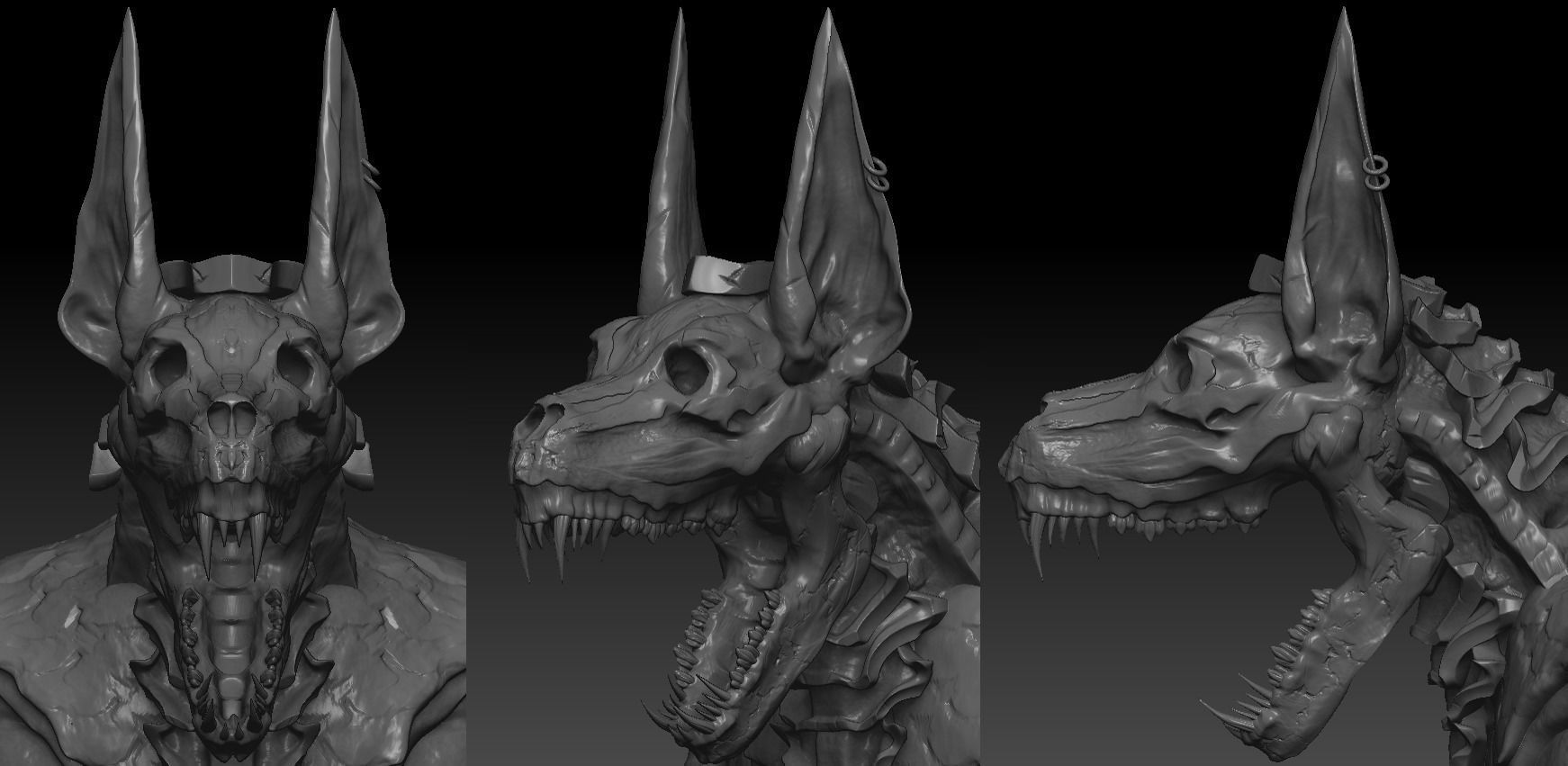 3D model Mythological Anubis Sculpting VR / AR / low-poly | CGTrader