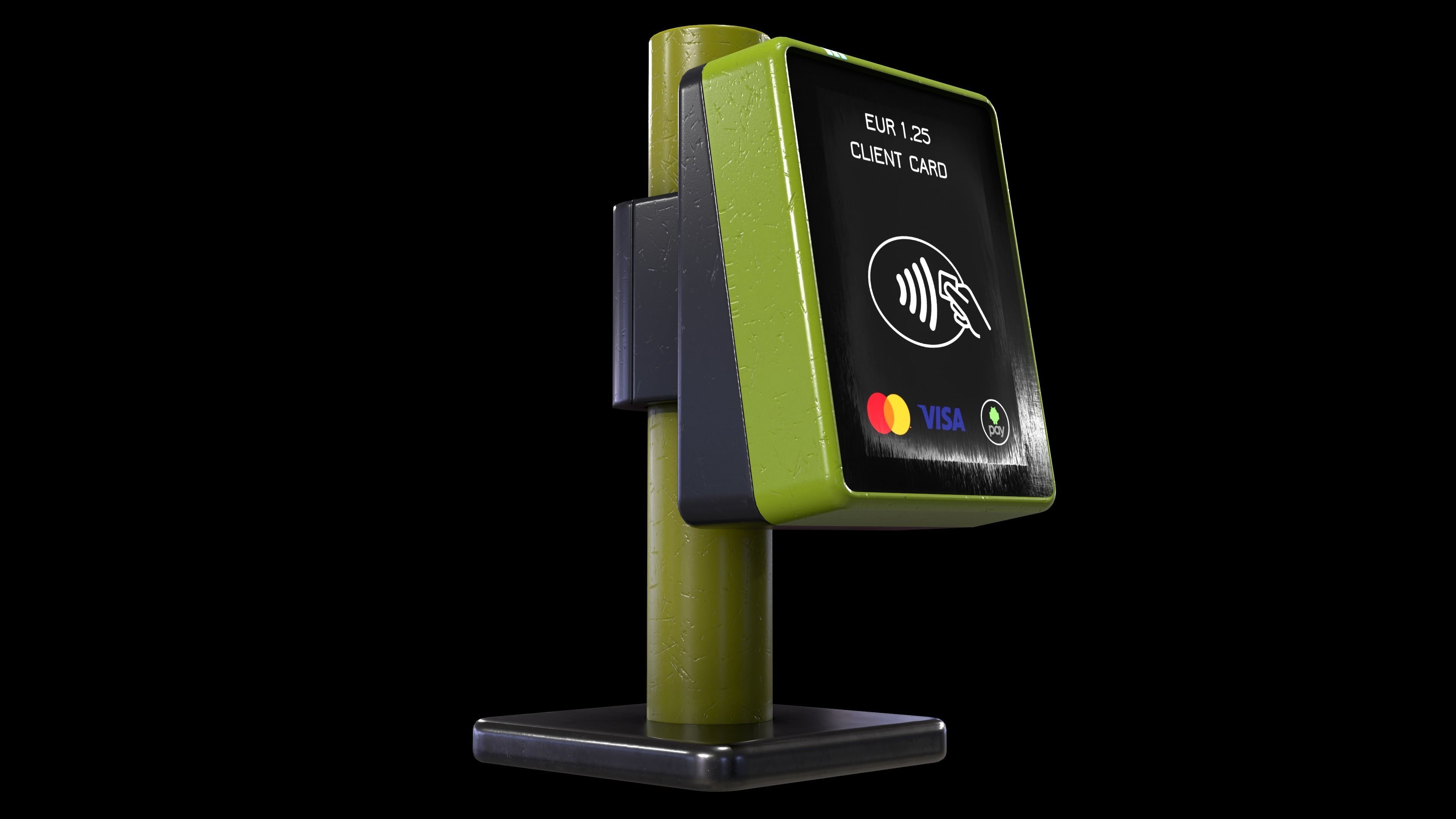 3D model Terminal NFC VR / AR / low-poly | CGTrader