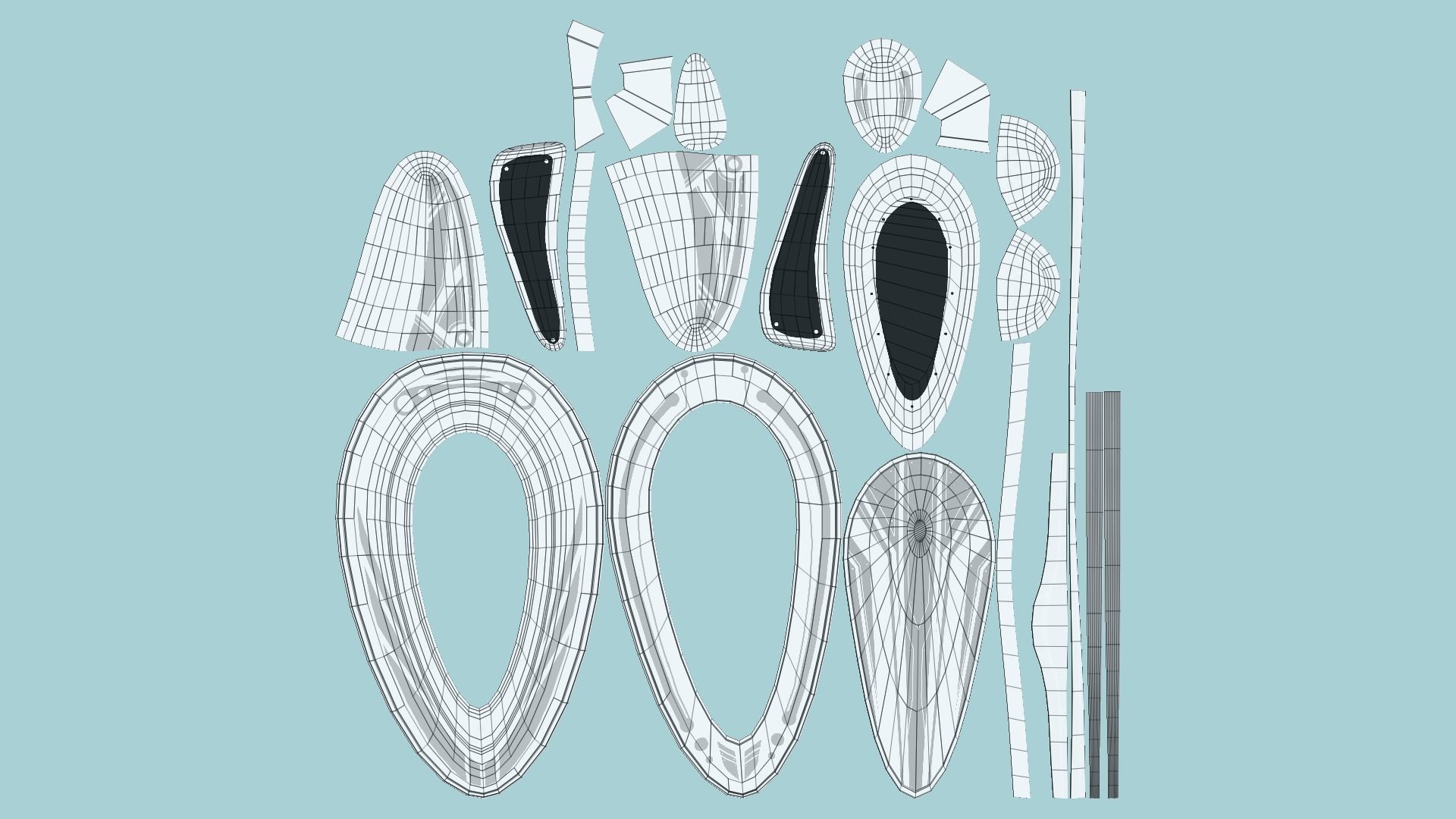 3D model Alien Spaceship UFO H02 Aluminum - Sci Fi Spacecraft Design VR ...