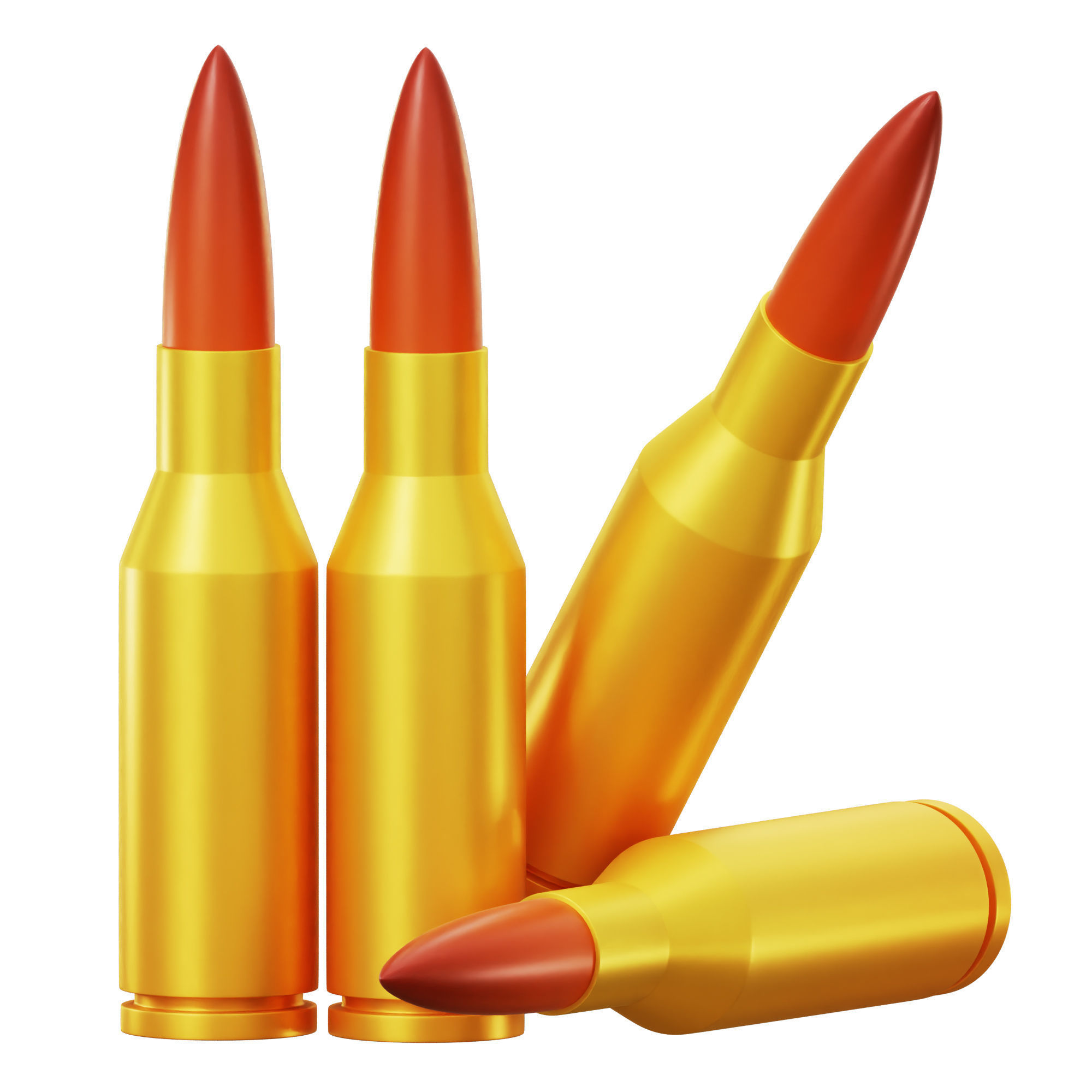 3D model 3D Army Bullets VR / AR / low-poly | CGTrader