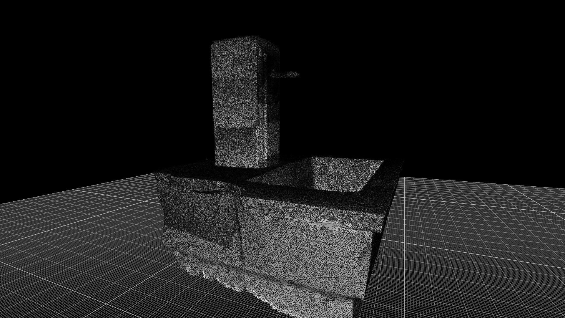 Water Fountain with Moss 3D model | CGTrader