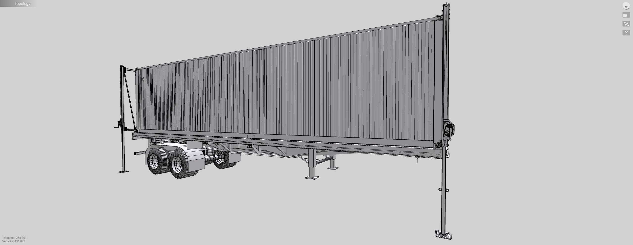 Container trailer 3D model | CGTrader