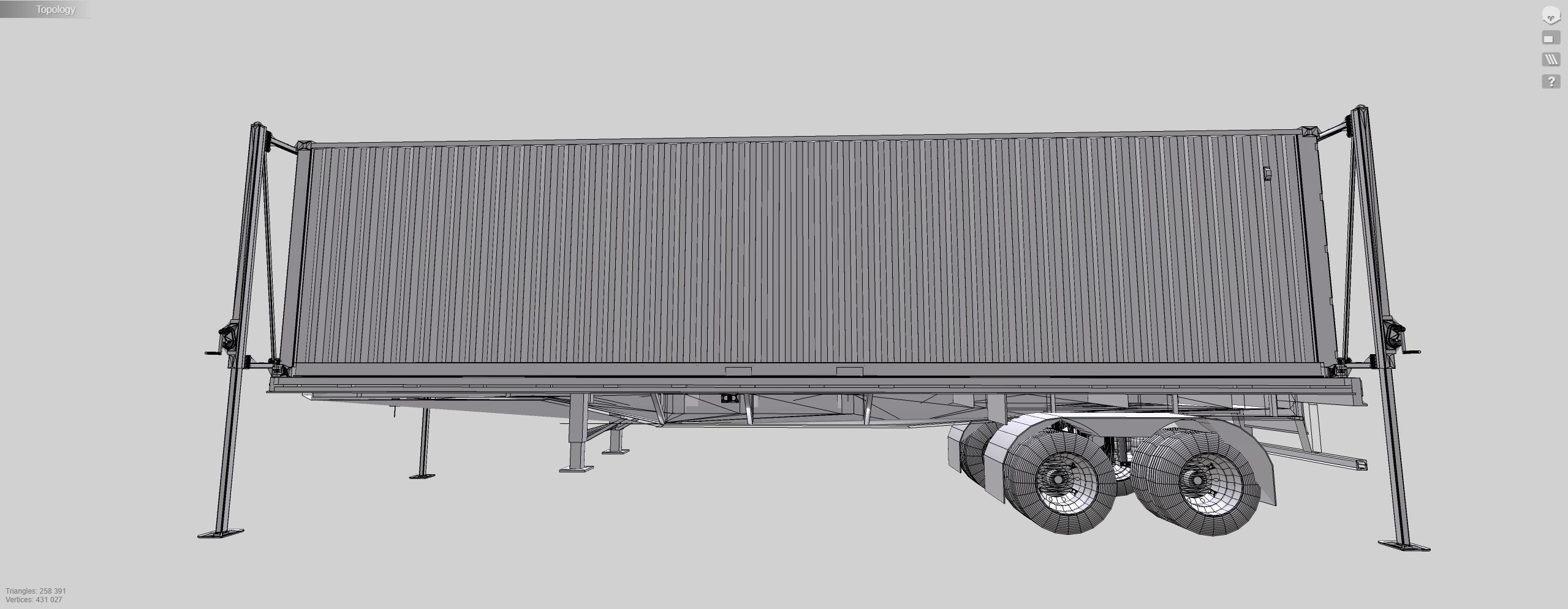 Container trailer 3D model | CGTrader
