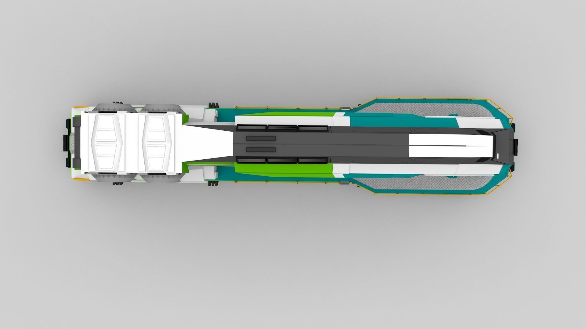 Nuclear Bullet Train 3D model | CGTrader