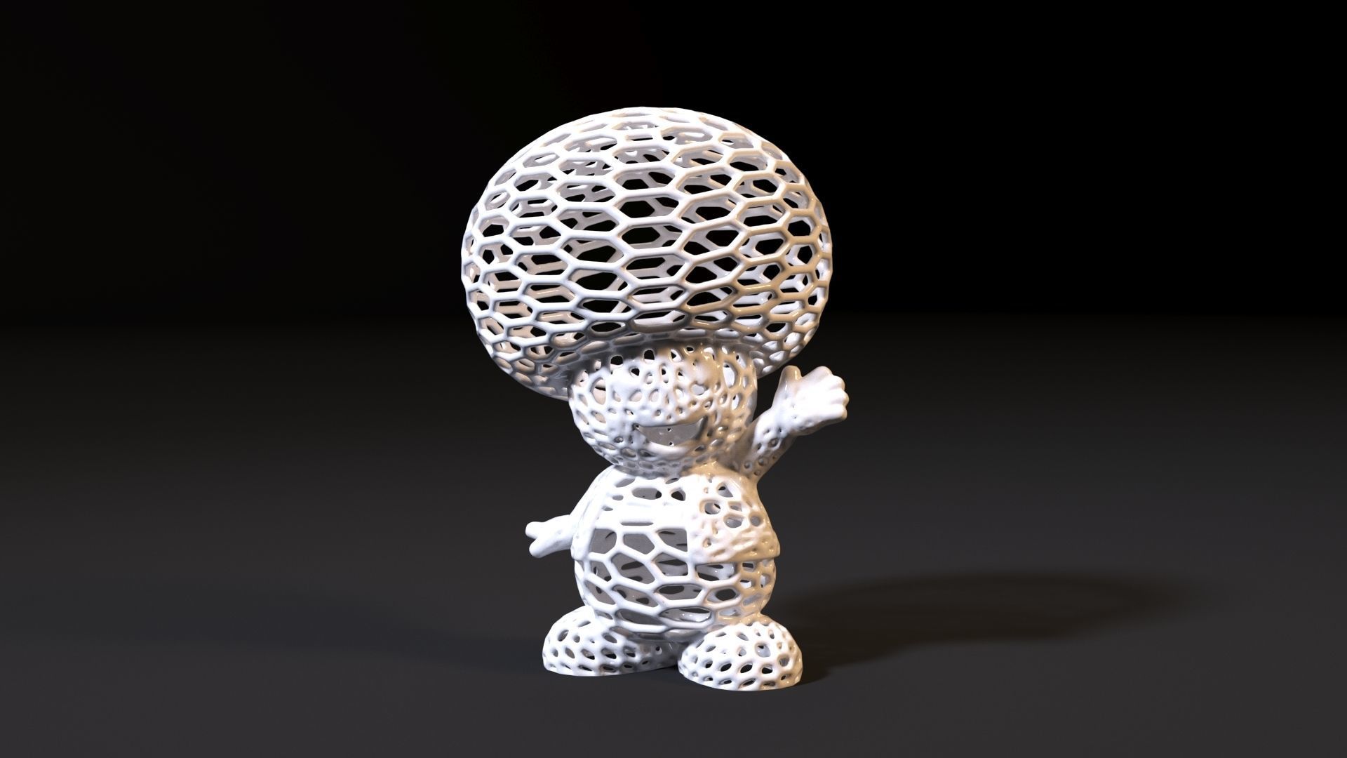 Toad from Super Mario 3D model 3D printable | CGTrader