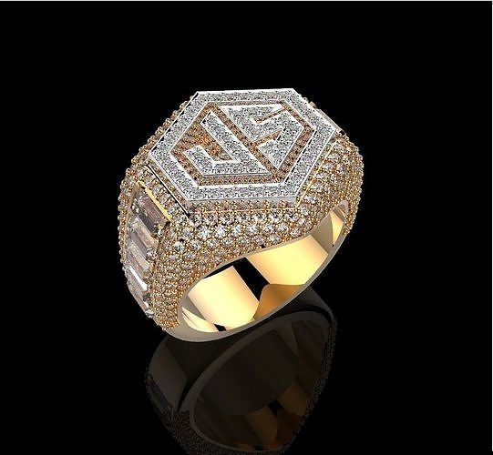 Z RINGS FOR MEN ZZ N1 3D model 3D printable | CGTrader