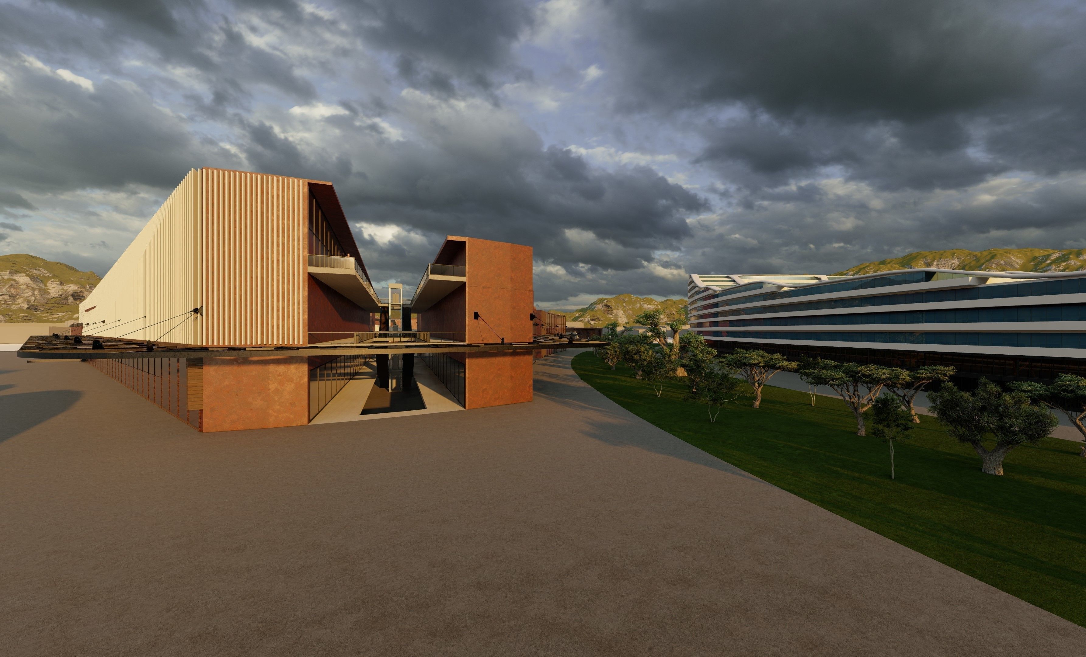 An Urban Design Project includes Shopping Mall Apartment Complex 3D model | CGTrader