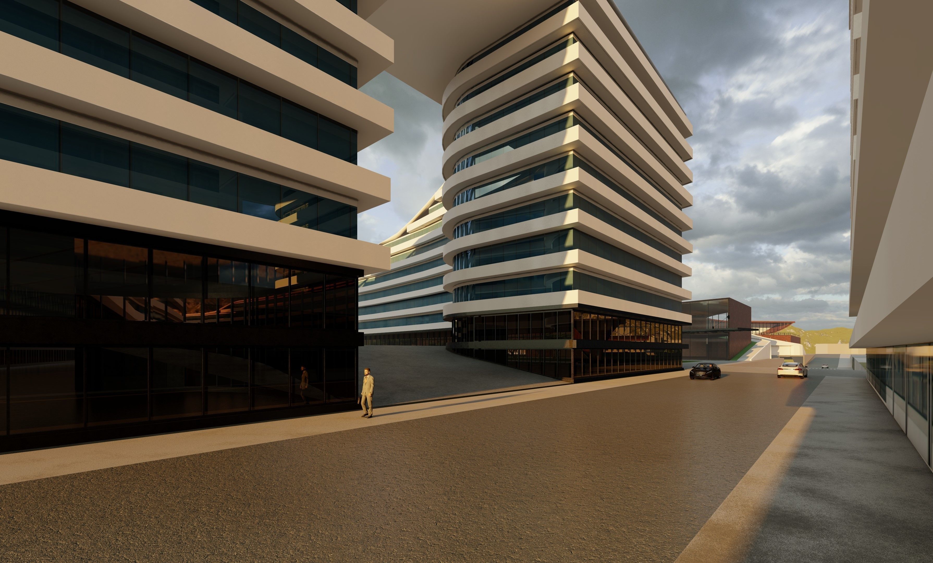 An Urban Design Project includes Shopping Mall Apartment Complex 3D model | CGTrader