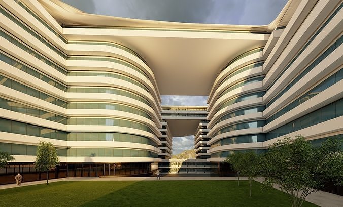 An Urban Design Project includes Shopping Mall Apartment Complex 3D model | CGTrader