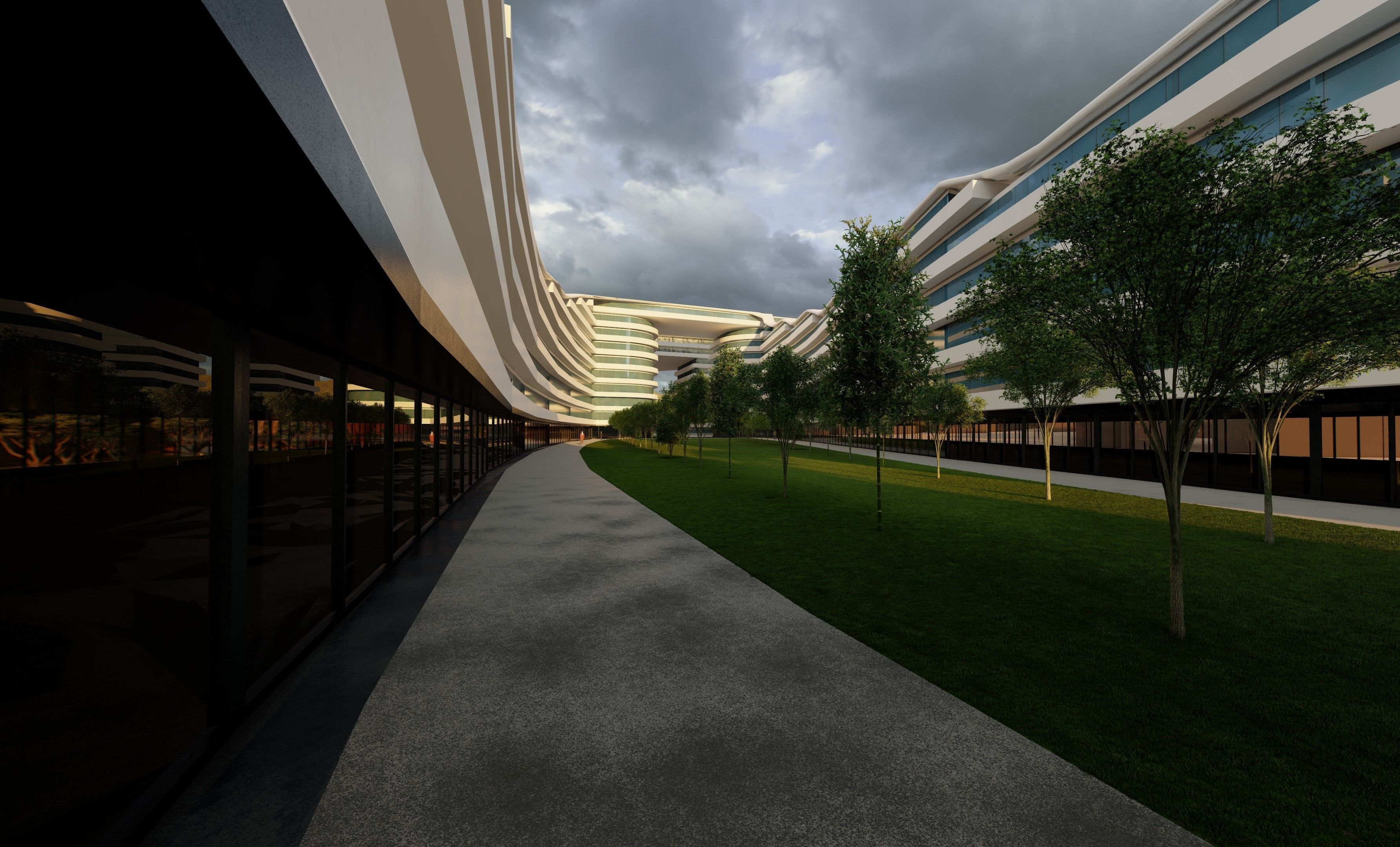 An Urban Design Project includes Shopping Mall Apartment Complex 3D ...