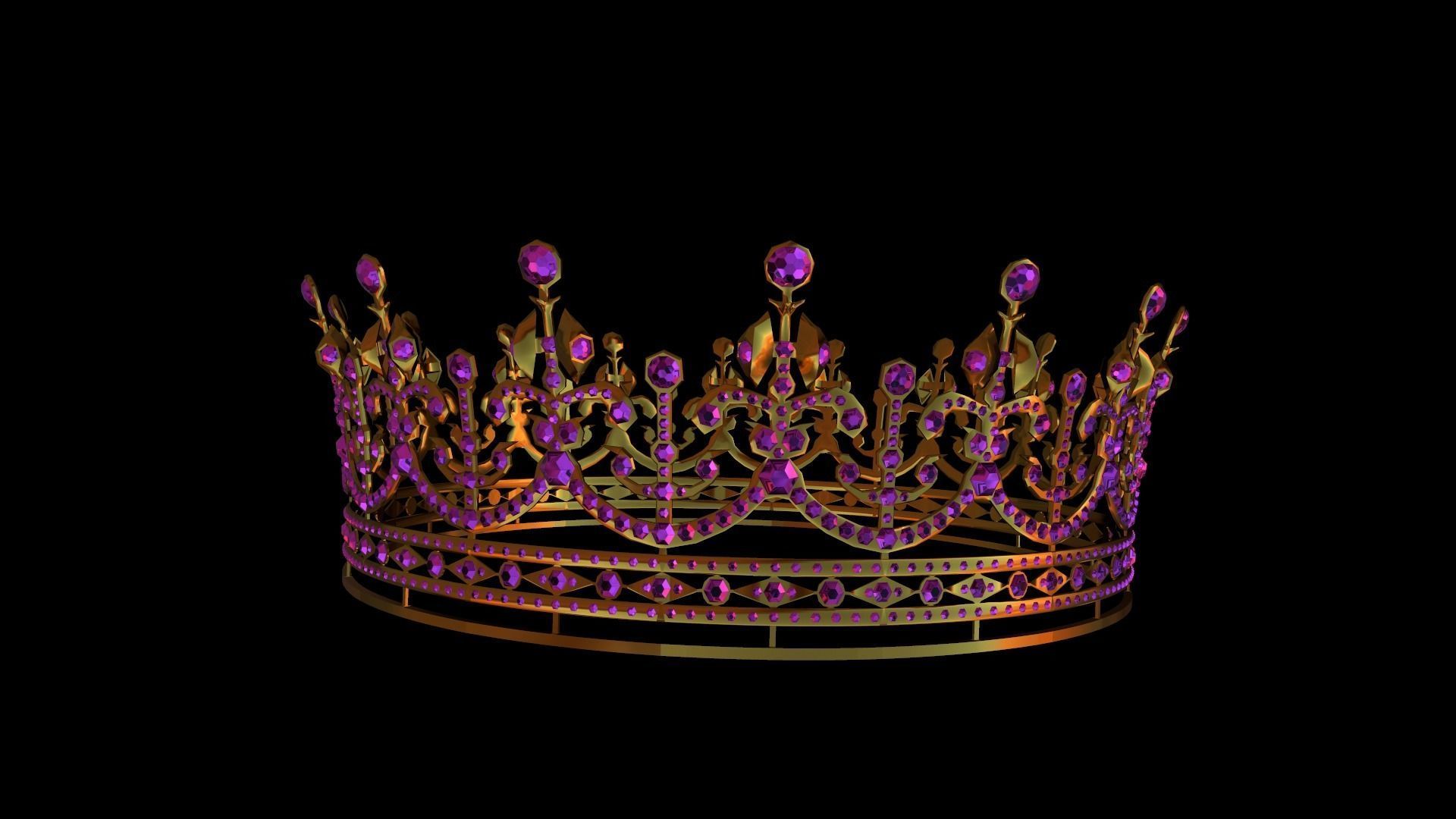 Diamond Crown free VR / AR / low-poly 3D model | CGTrader