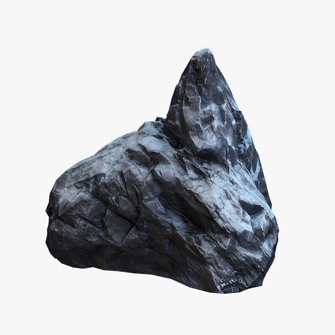 3D model Snow Cliff Boulders VR / AR / low-poly | CGTrader
