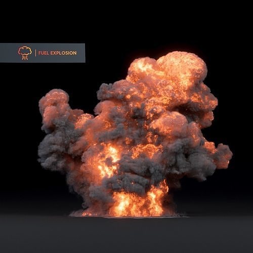 3D Oil Explosion 3D model animated | CGTrader