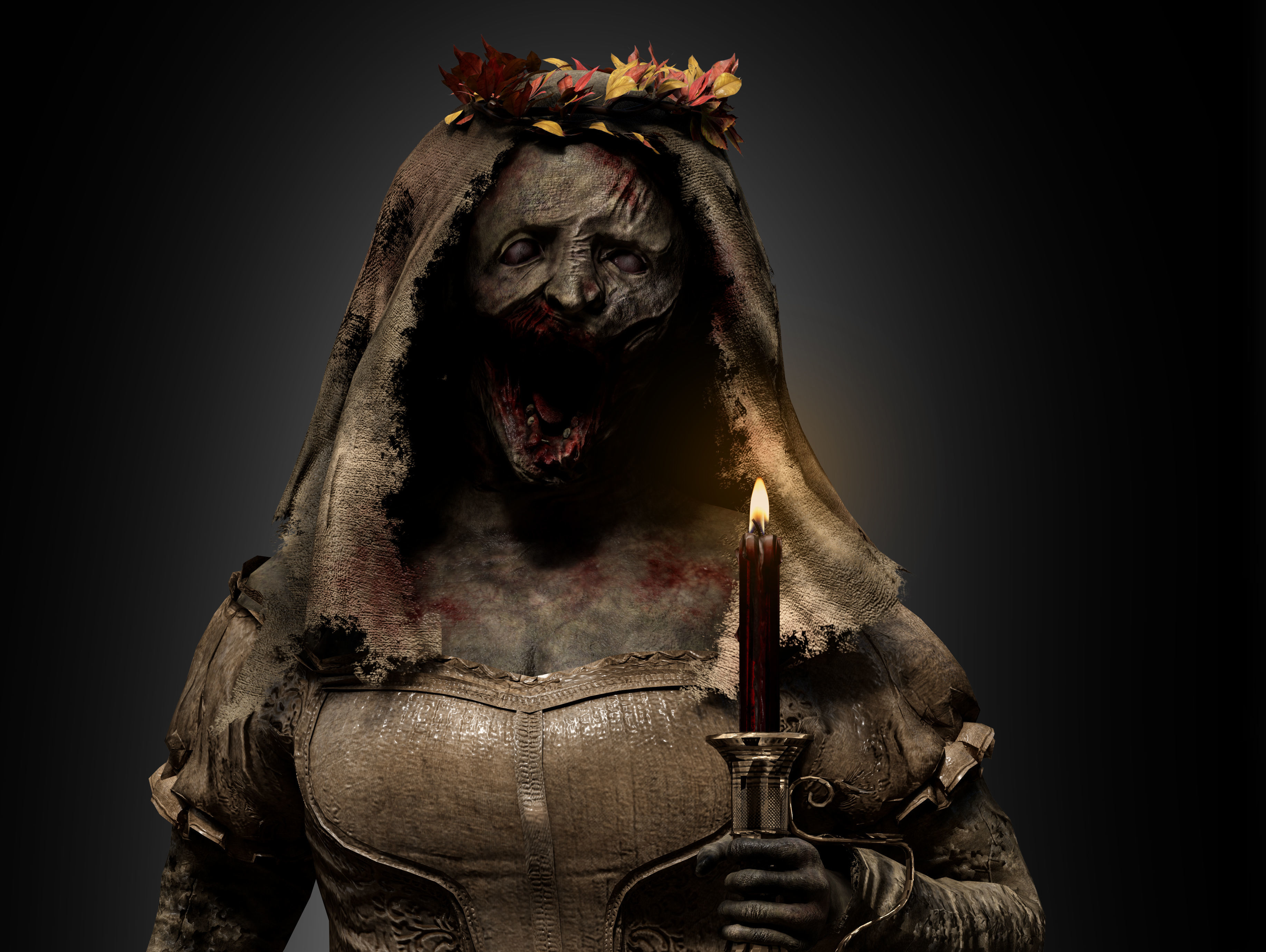 3D model Horror Bride VR / AR / low-poly rigged | CGTrader