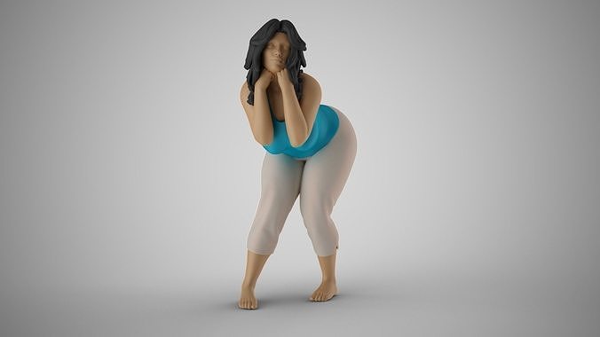 Coquetry woman 3D model 3D printable | CGTrader