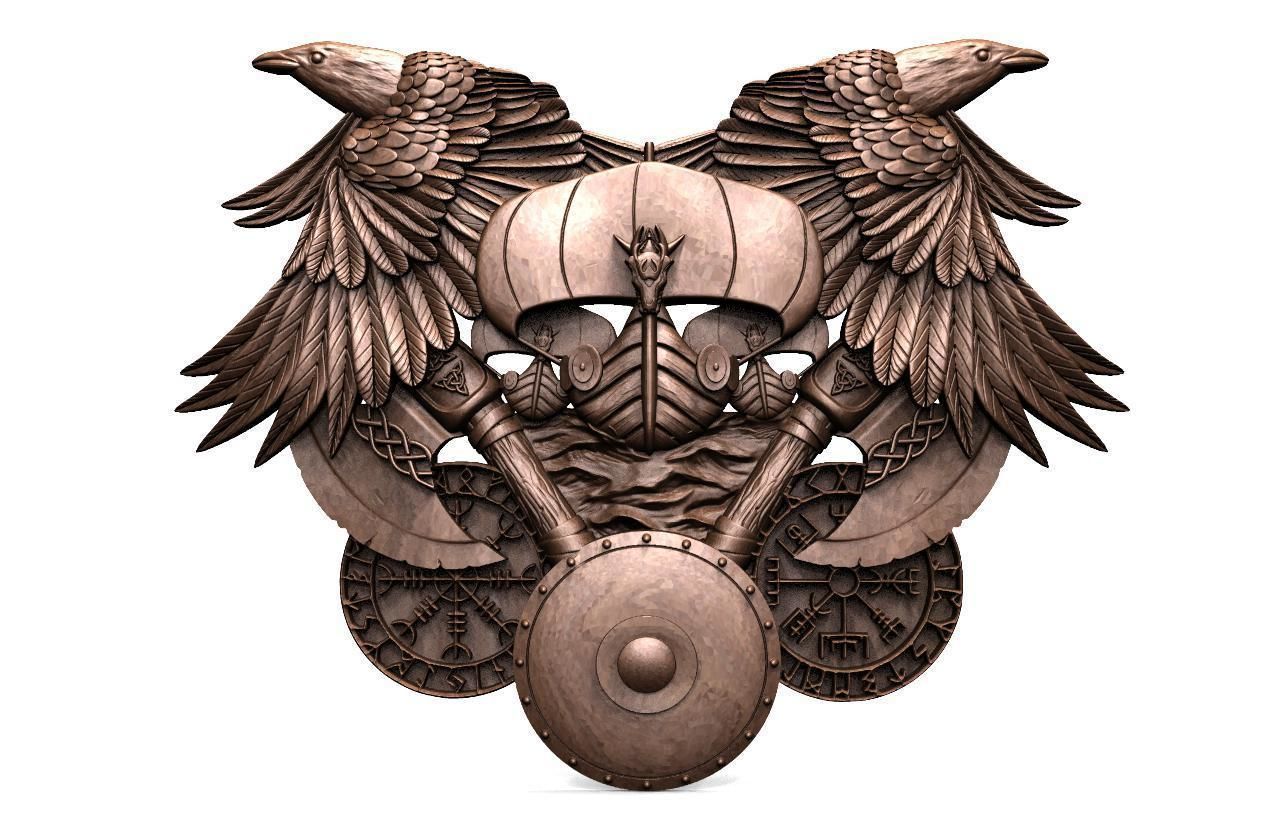 Viking Ship CNC 23 1 3D model 3D printable | CGTrader