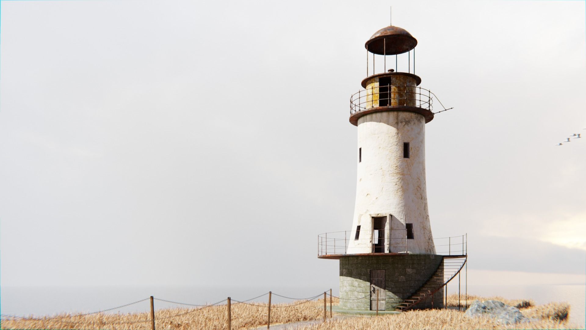 Lighthouse 3d Scene 3D model | CGTrader