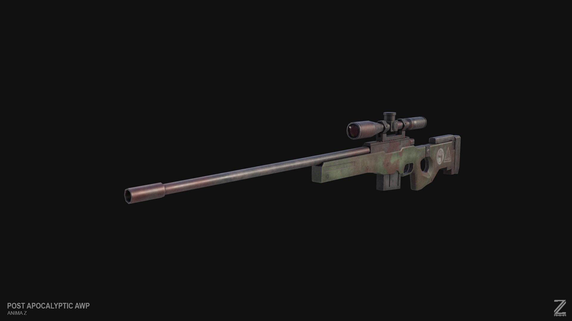 3D model Post apocalyptic AWP VR / AR / low-poly | CGTrader