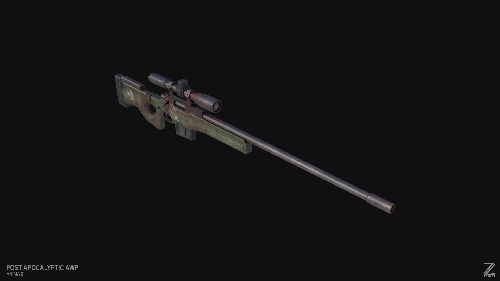 3D model Post apocalyptic AWP VR / AR / low-poly | CGTrader
