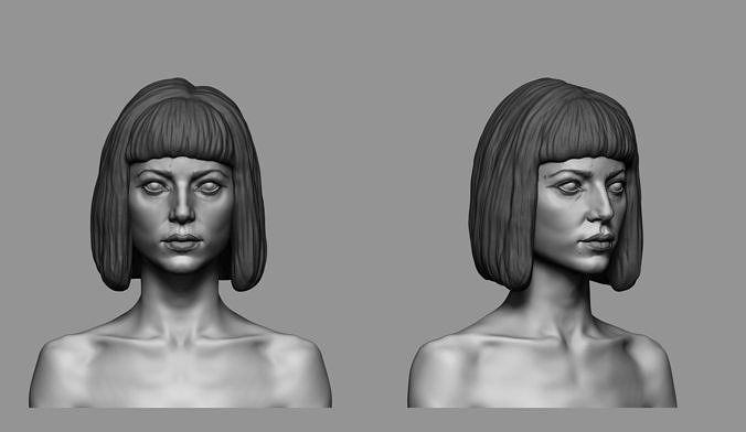 Female Bust 3D model 3D printable | CGTrader