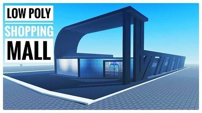 3D model Low Poly Shopping Mall VR / AR / low-poly | CGTrader