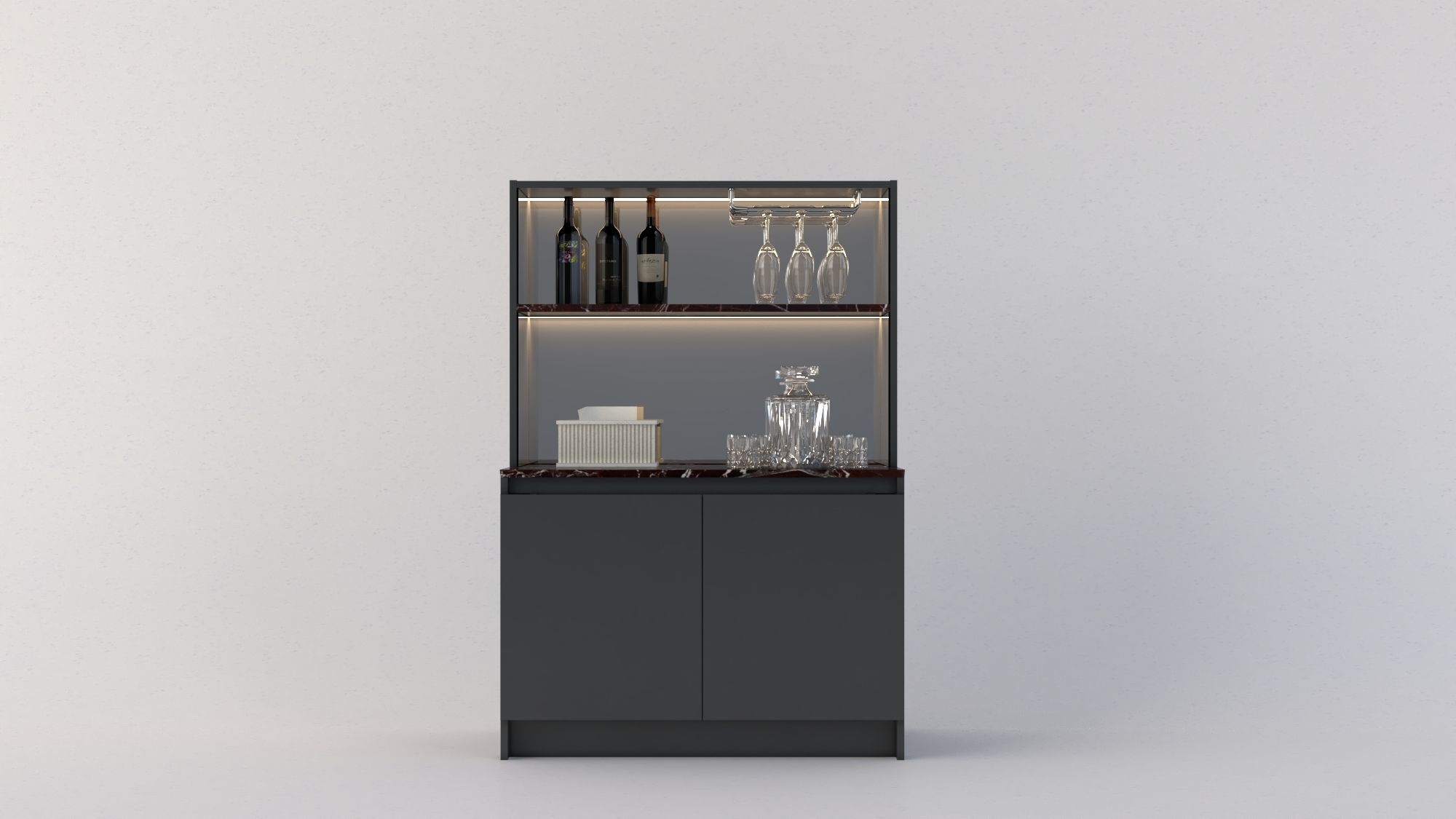 Mini Mobile Bar Furniture Product 3D Render SKP Vray 3D model | CGTrader