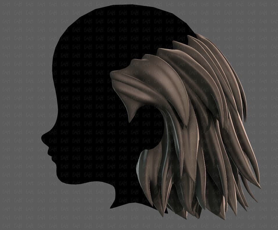 3D model 3D Hair style for boy V109 VR / AR / low-poly | CGTrader