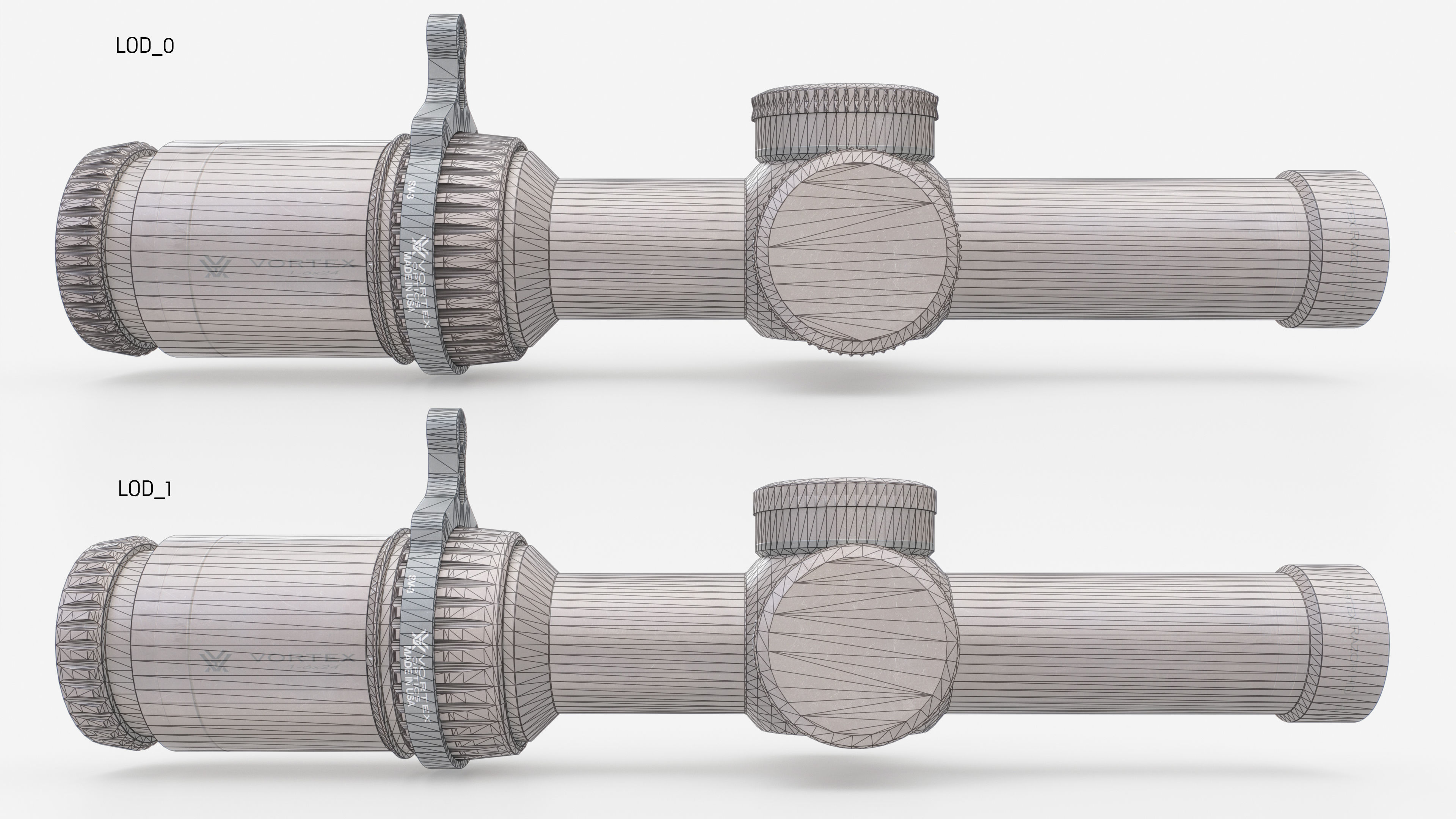 3D model Vortex Razor HD Gen2-E 1-6x Low Power Variable Optic VR / AR ...