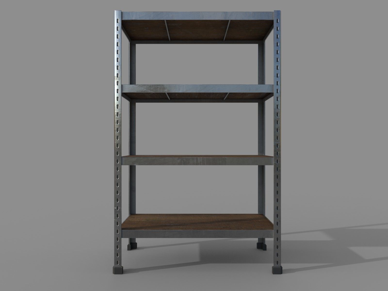 3D model Shelf metal industrial rack VR / AR / low-poly | CGTrader